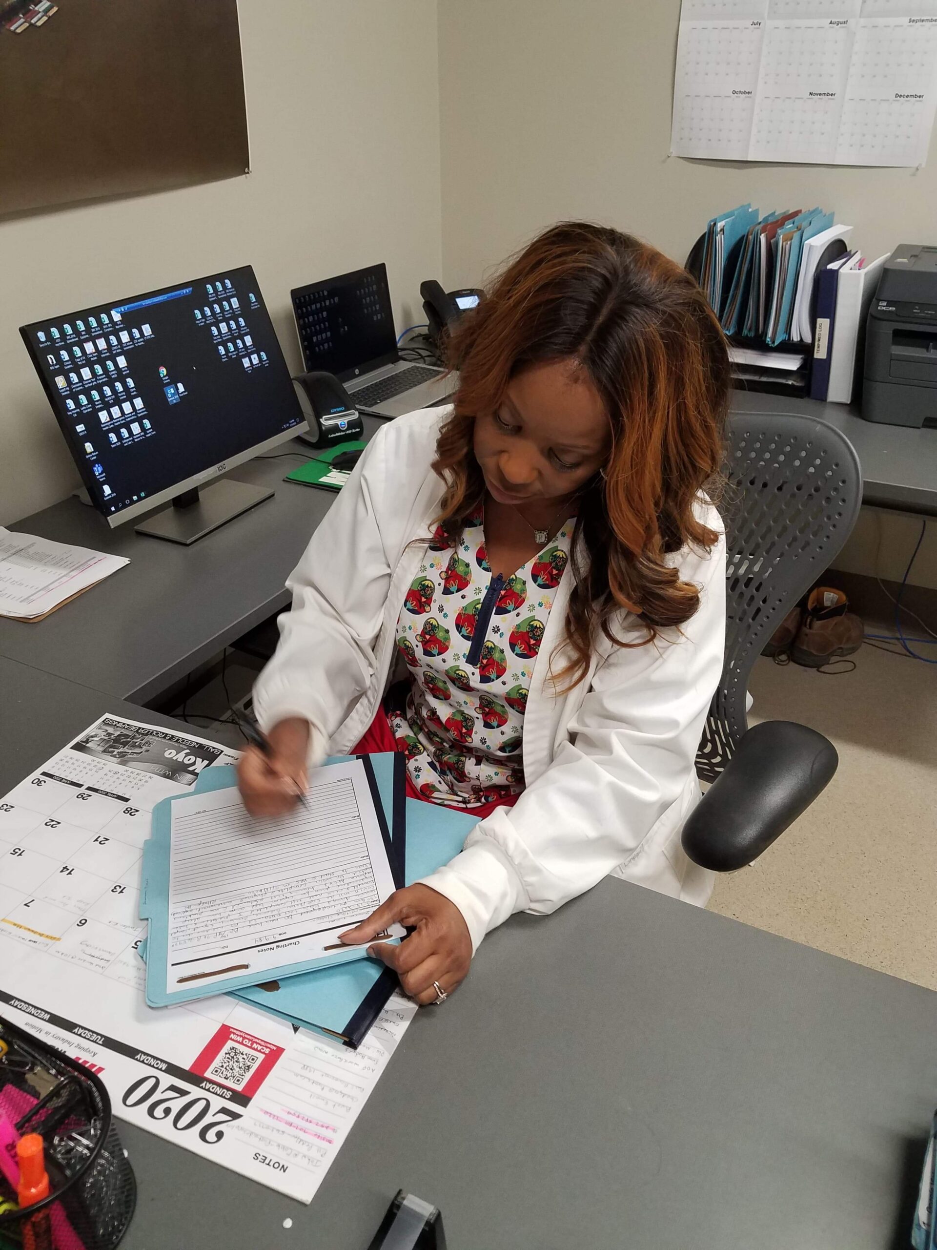 Longtime Arkansas registered nurse Evangelist Rhonda Hodges showing an ...